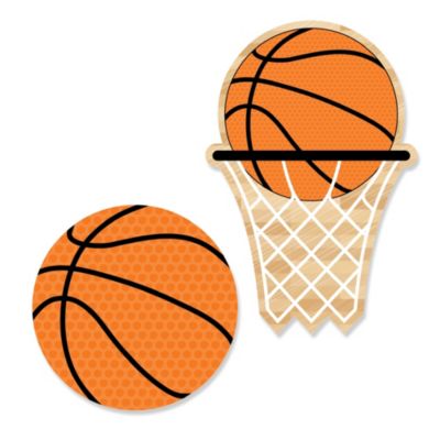 Nothin' But Net - Basketball - Shaped Party Paper Cut-Outs ...