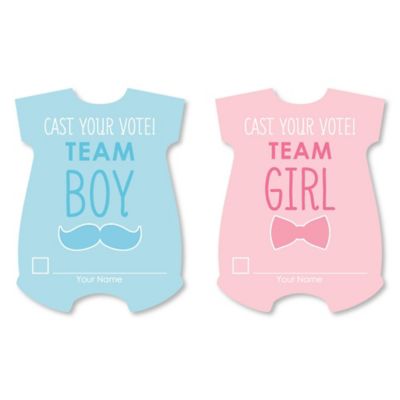 Gender Reveal Cast Your Vote Cards - Baby Gender Prediction Card Game ...